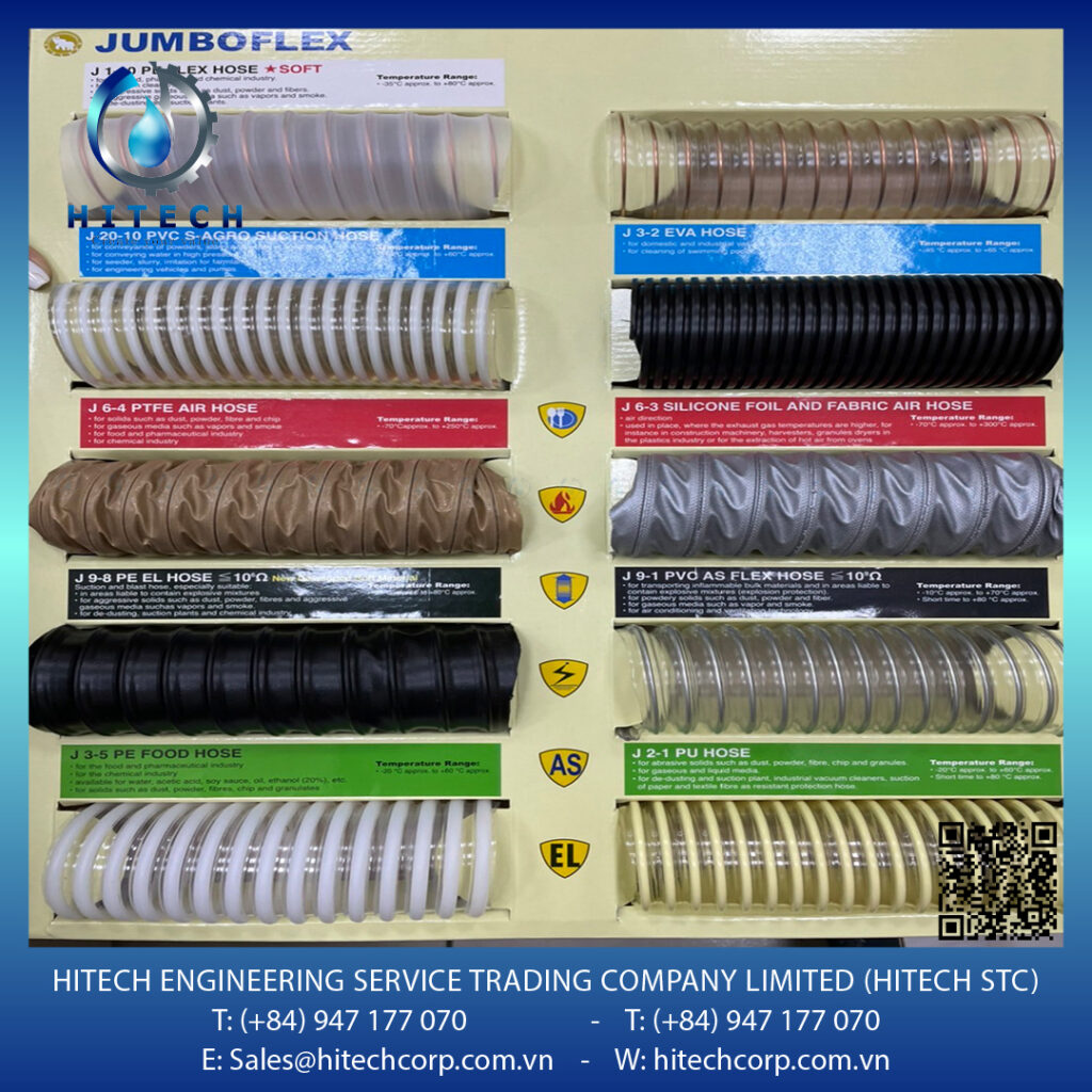 PVC Steel Wire Helix Duct Hose - Hitechcorp Ống Mềm Công Nghiệp